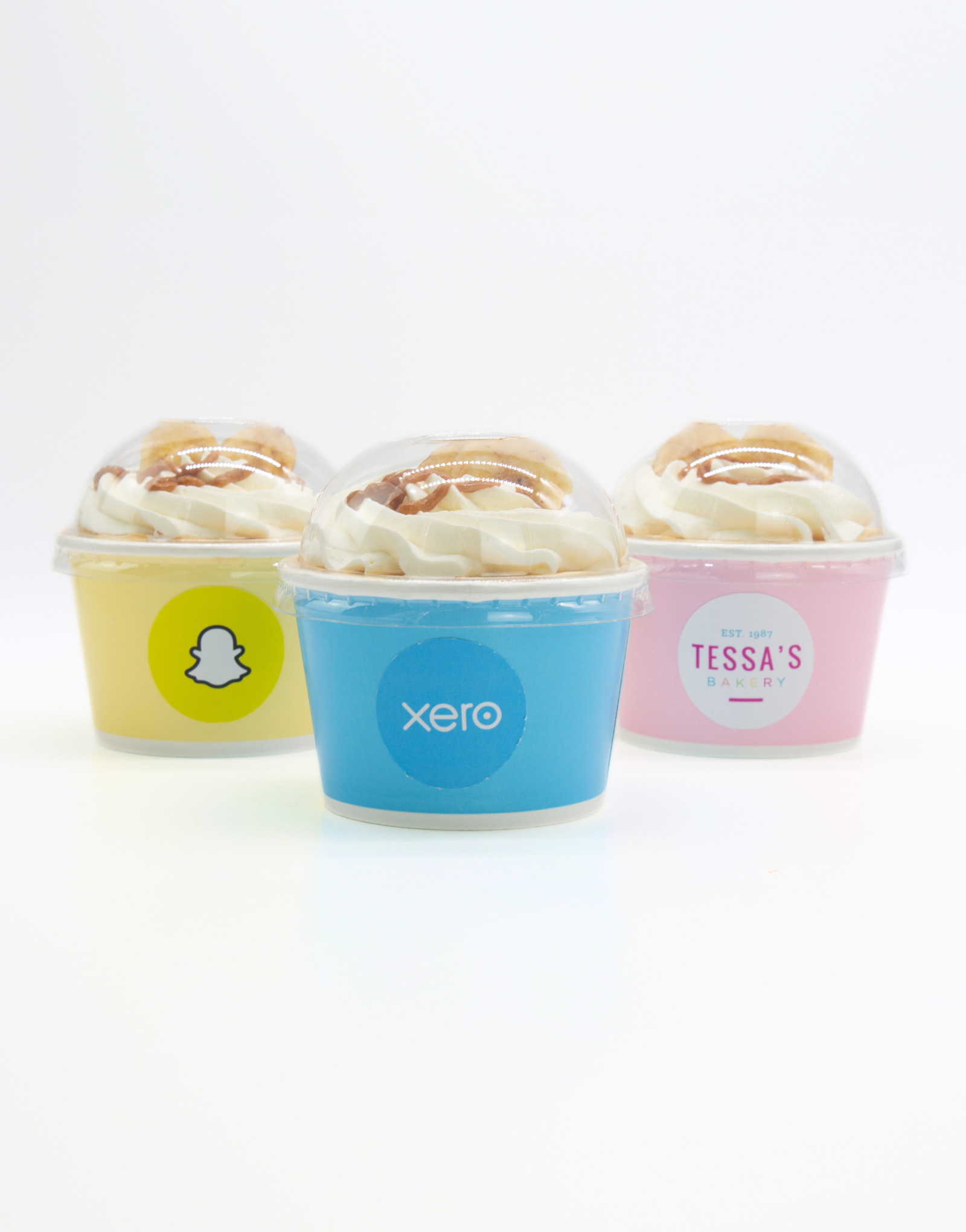 Branded Dessert Cups - Tessa’s Cake Drop